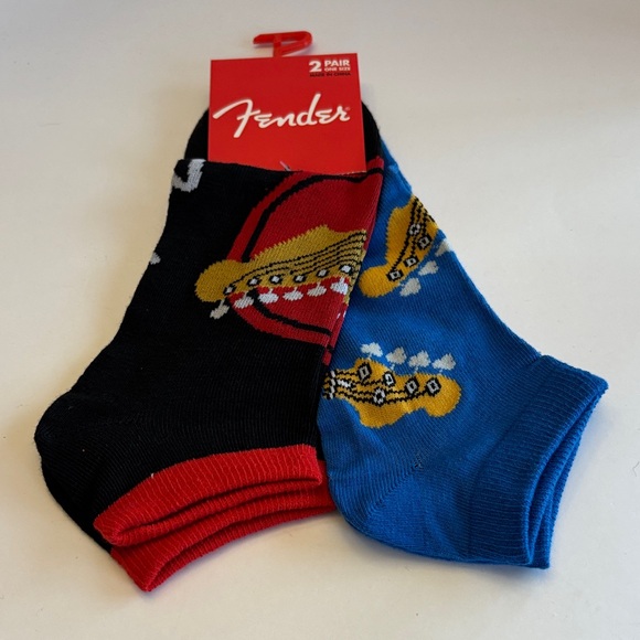 Fender | Underwear & Socks | Fender Mens Black And Blue Guitar Design ...